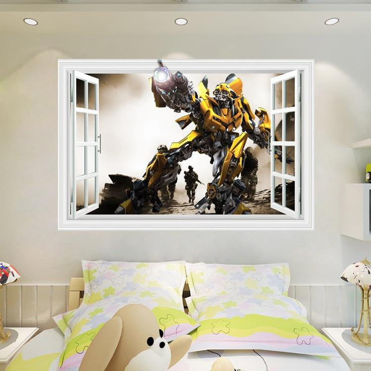 Transformers 3D window wall sticker. — Adilsons